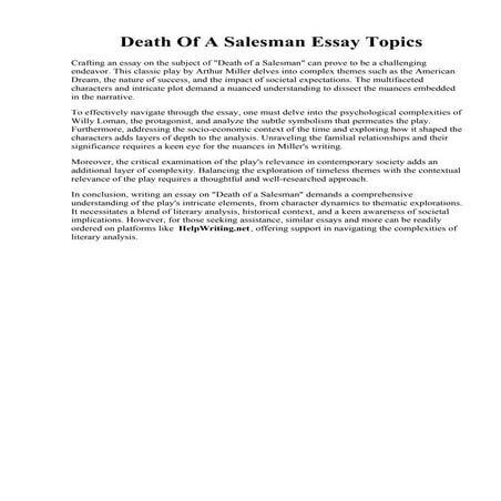 Death Of A Salesman Essay Topics.pdf