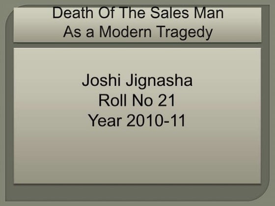 Death of a salesman | PPT