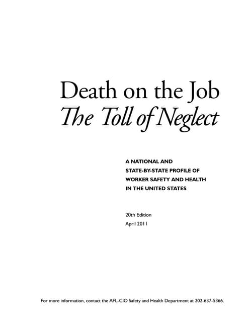Death on the job 2017