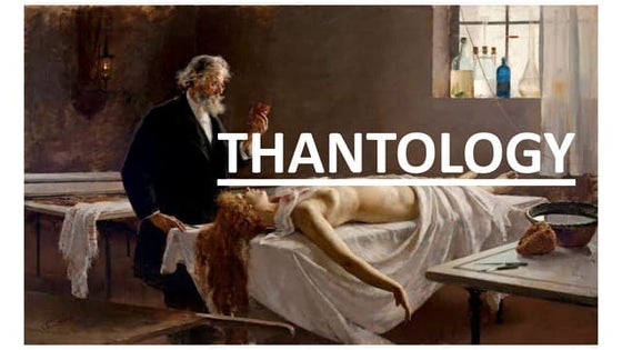 Thanatology / Forensic Medicine | PPTX