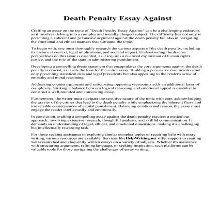 Essay Against The Death Penalty.pdf