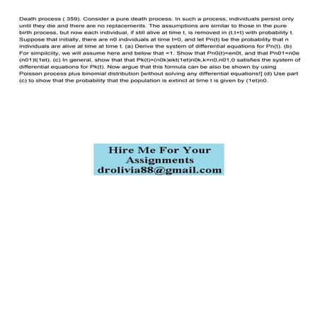 Death process 359 Consider a pure death process In suc.pdf