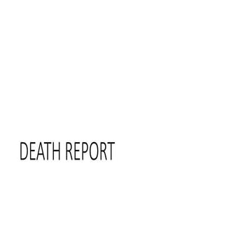 Contoh rangkuman slide DEATH REPORT di RS pptx | PPT