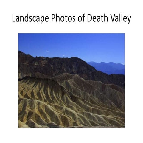 Death valley | PPTX