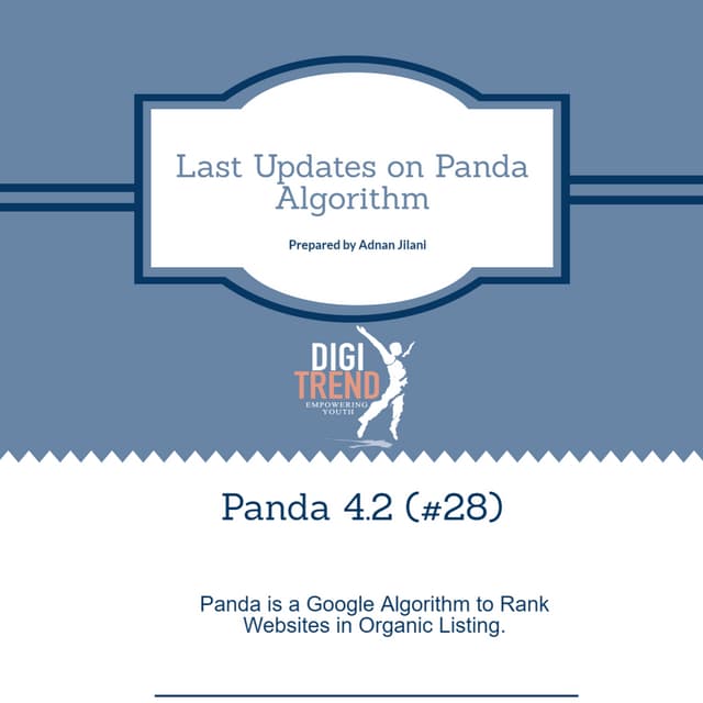 Recent Google Panda Algorithm Update | PDF