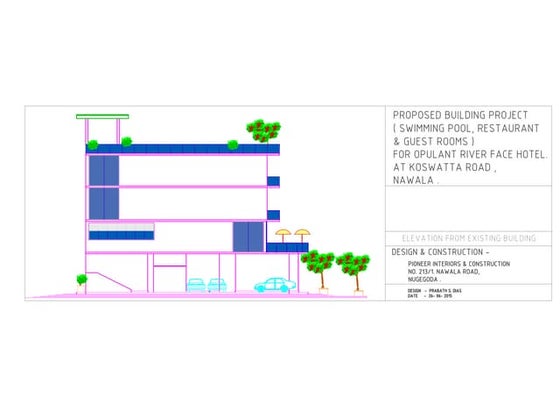 FRONT ELEVATION - SWIMMING POOL | PDF