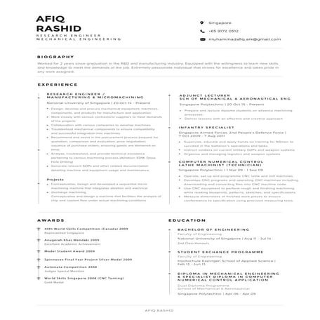 Resume Afiq | PDF