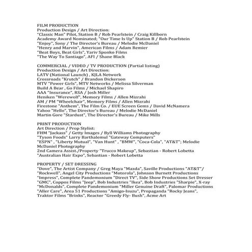 FILM PRODUCTION | PDF | Entertainment