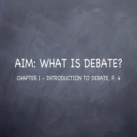 Debate | PPT