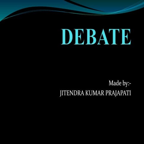 Debate | PPTX