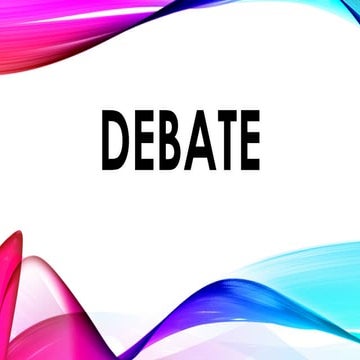 Debate | PPT