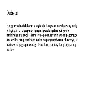 ANG DEBATE O PAKIKIPAGTALO Grade 10 FILIPINO.pptx