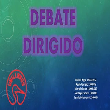 Debate dirigido | PPTX