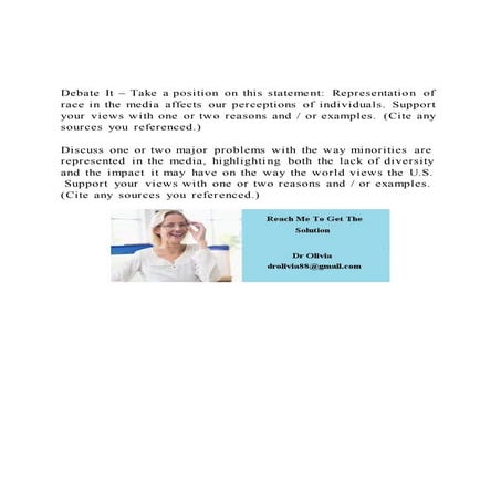 Debate It – Take a position on this statement Representation | PDF