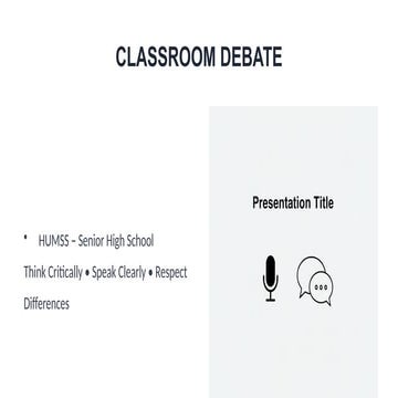 Debate Lesson for Performance Task Activity | PPTX