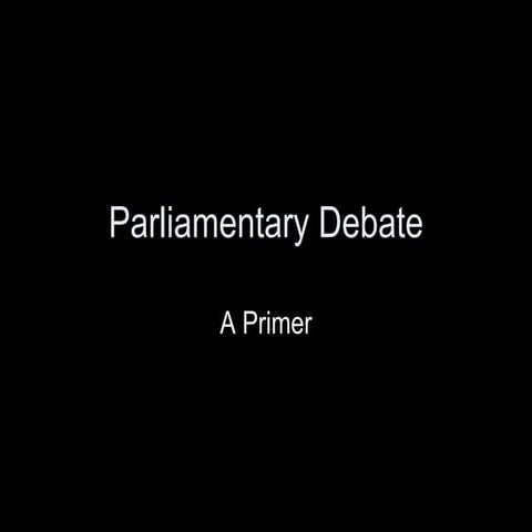 Debate Presentation | PPT