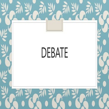 How to organize a debate? Some tips.pptx