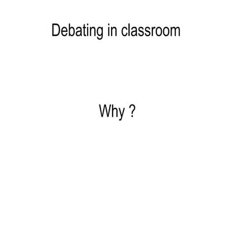 Debating skills | PPT