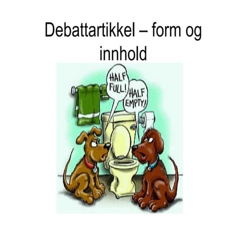 Debattartikkel | PPT