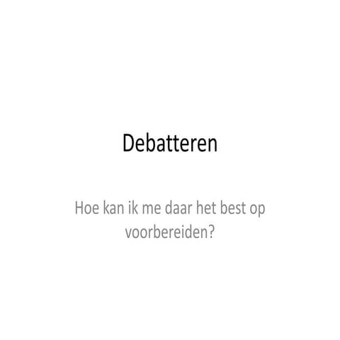 Debatteren | PPTX