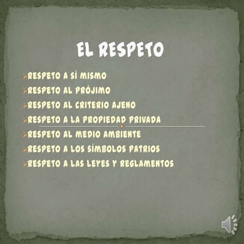 EL RESPETO PARA ALUMNOS #$&/)&$########### | PPTX