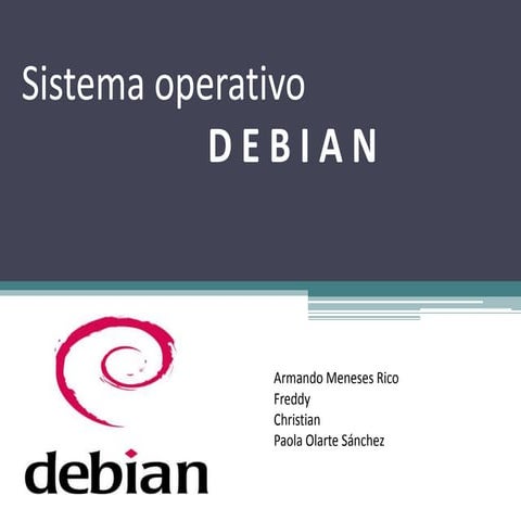 Historia del sistema operativo Debian | PPTX