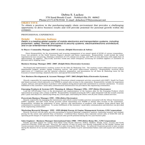 Deb Lackey Resume | DOC