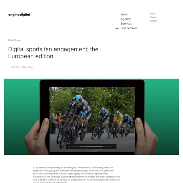 Digital Sports Fan Engagement | PDF