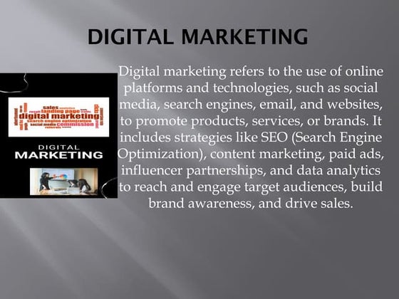 Introduction Of Digital Marketing | PPTX