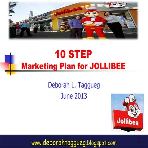10-step marketing plan for Jollibee | PDF