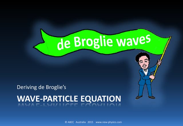 De Broglie wave equation - Derivation by SK | PDF De Broglie wave equation - Derivation by SK | PDF
