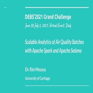 scalable air quality analytics with apache spark and apache sedona | PPT