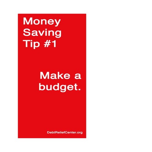 Money saving tip #1: Make a budget | DOCX