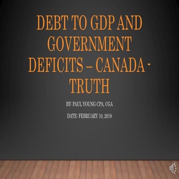 Canada - Debt and Deficit - February 2018 | PPTX