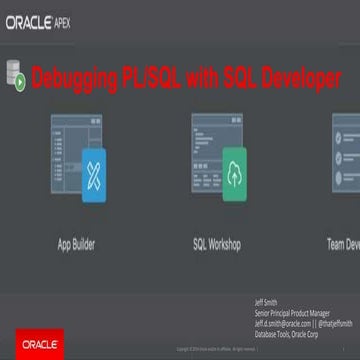 Oracle SQL Developer for the DBA