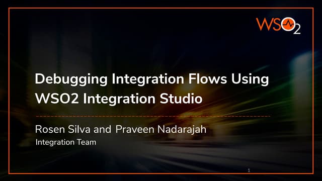 Debugging Integration Flows Ppt