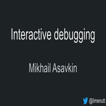 Interactive Debugging Node School Sydney 140919 Ppt 