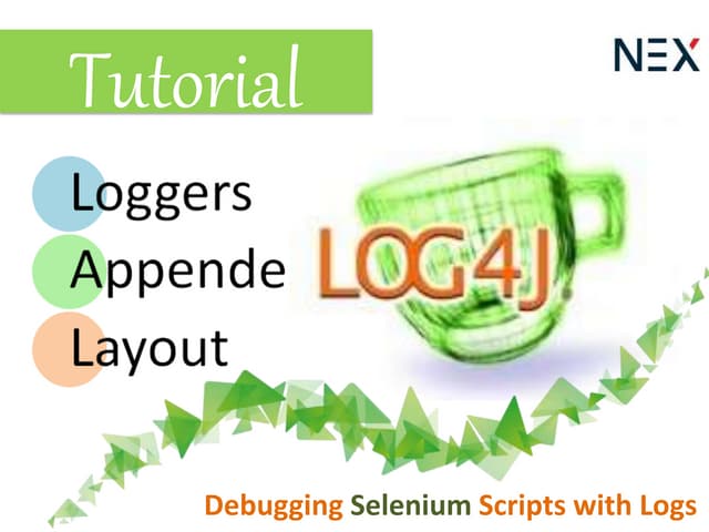 Log4j With Selenium Tutorial How To Setup Log4j Logging In Selenium Automation Framework Ppt