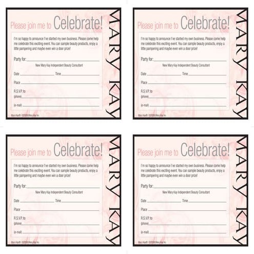 Mary Kay Party Invitation Templates DōTERRA Serenity Infographic By