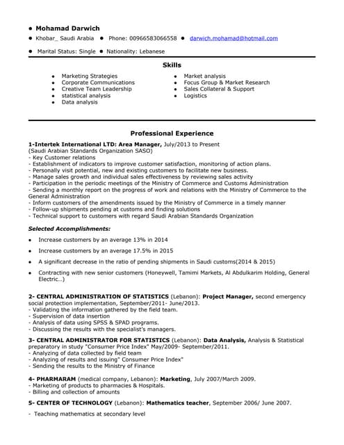 Avakaritsa Anna CV 2016 | PDF