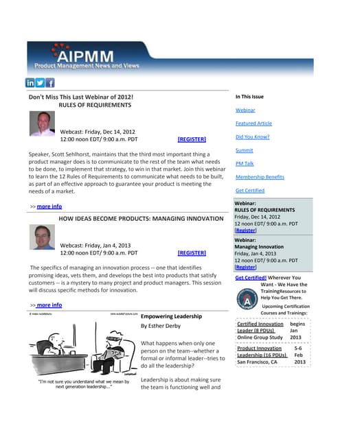 Aipmm Administration presentations