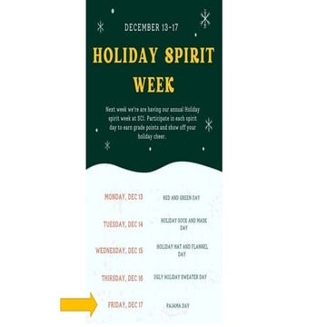 Announcements- Thursday December 16, 2021 | PPTX