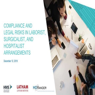 Compliance and Legal Risks in Laborist, Surgicalist, and Hospitalist ...