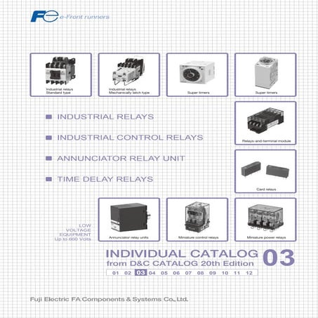 03 - Control Relays & Timer - Fuji Electric | PDF