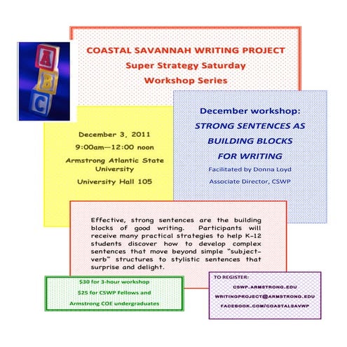 Dec 3 Building Better Sentences Workshop | PDF