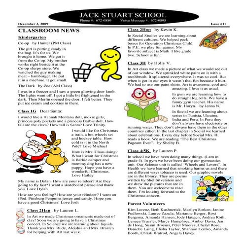 December 3rd Newsletter | PDF | Arts and Crafts | Hobbies & Interests