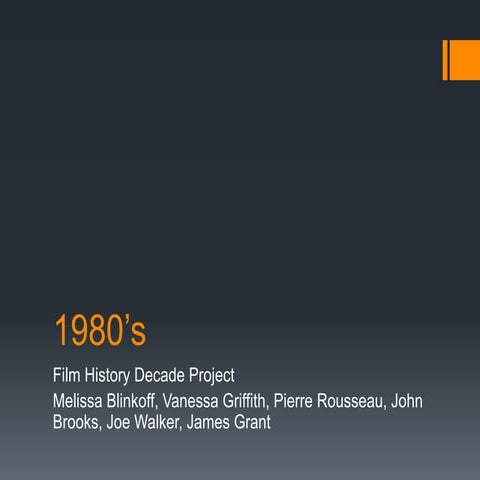 Decade 1980s | PPT