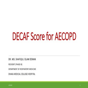 DECAF Score for AECOPD.pptx | Free Download