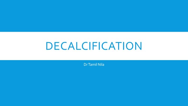 Bone Biopsy And Its Decalcification | PPT