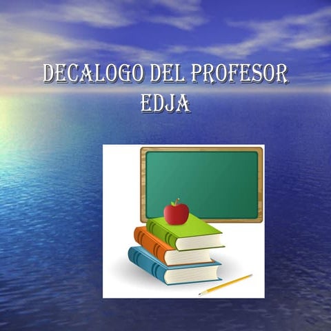 Decalogo del docente | DOCX